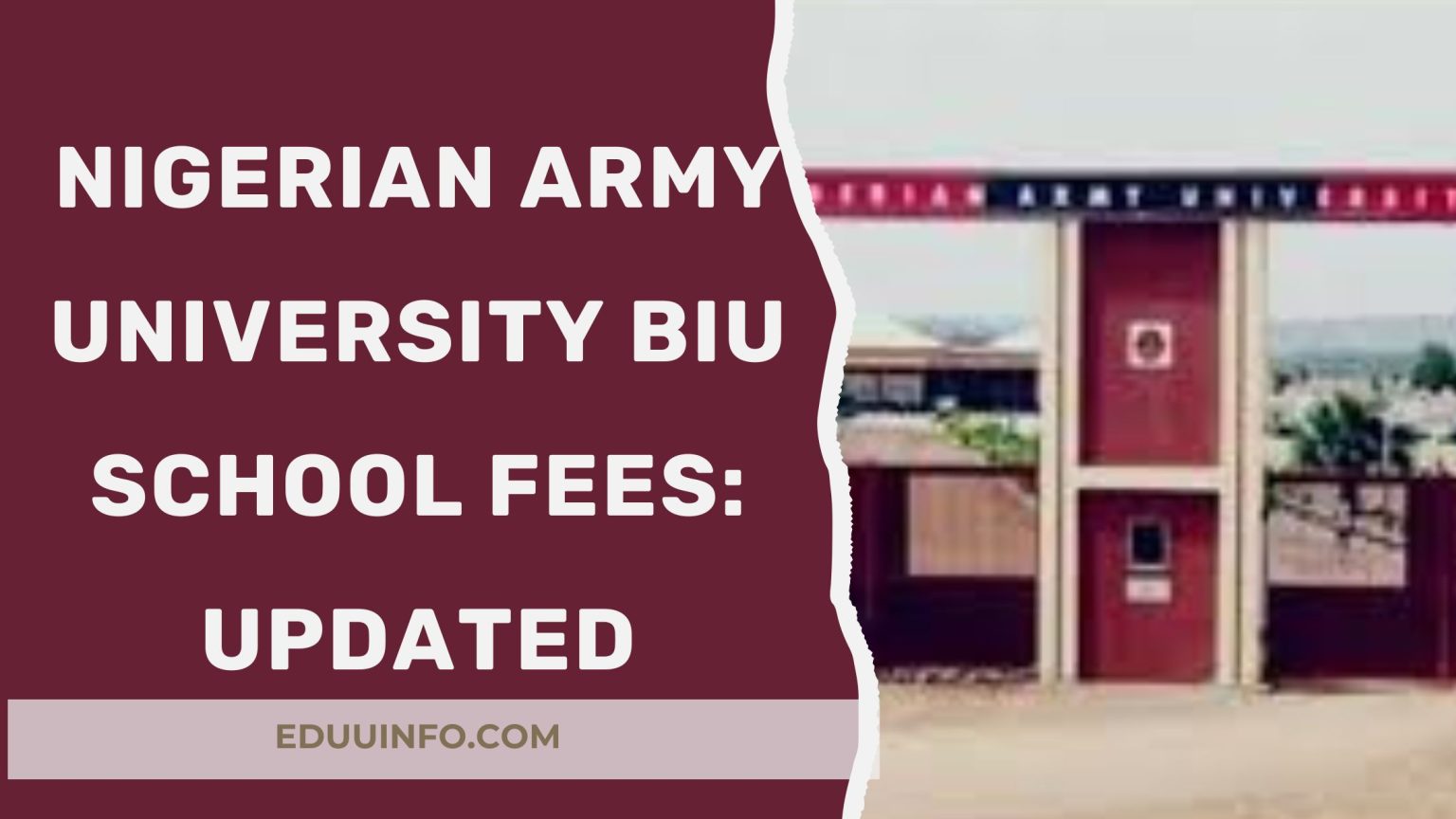 Nigerian Army University BIU School Fees 2024: Updated